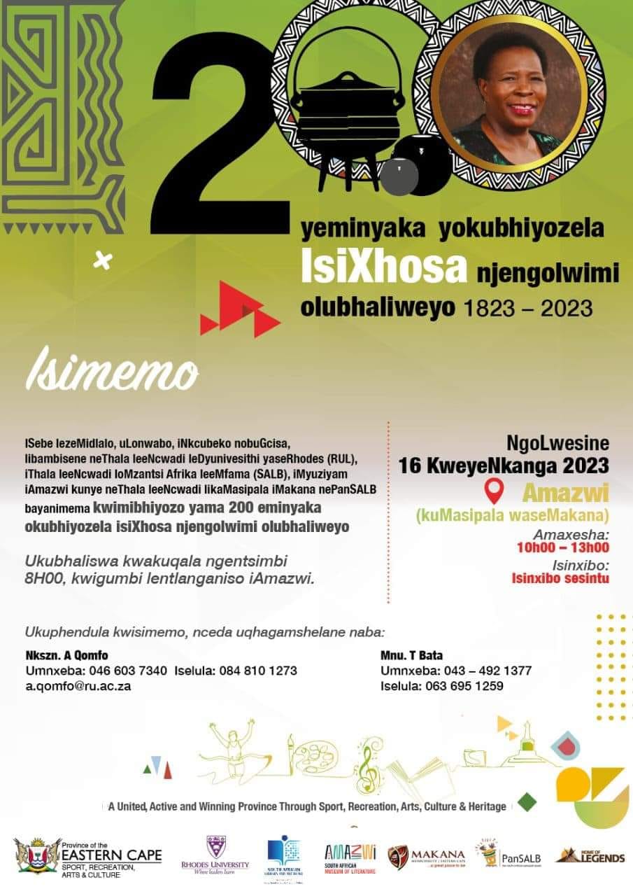 200 Years of IsiXhosa as a written language – Amazwi South African ...