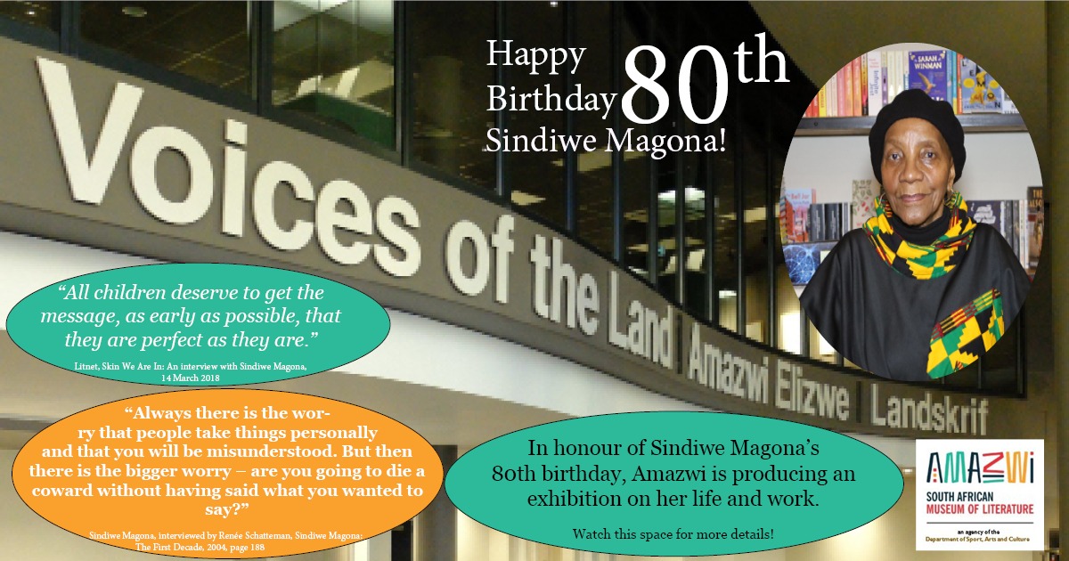 Happy Birthday to Dr Sindiwe Magona! – Amazwi South African Museum Of ...